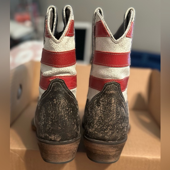 Roper | Shoes | Roper Western Boots American Flag Distressed | Poshmark